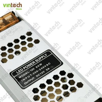 Switching Power Supply 12V 5A 60W รุ่นบาง | Vintech Store