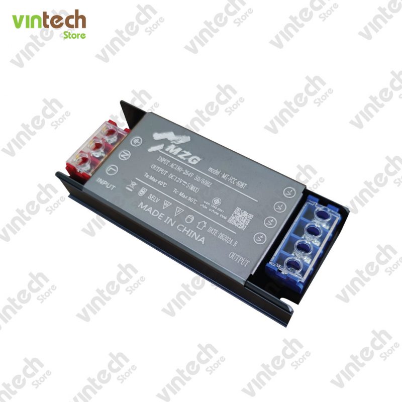 Switching Power Supply 12V 5A 60W รุ่นบาง | Vintech Store
